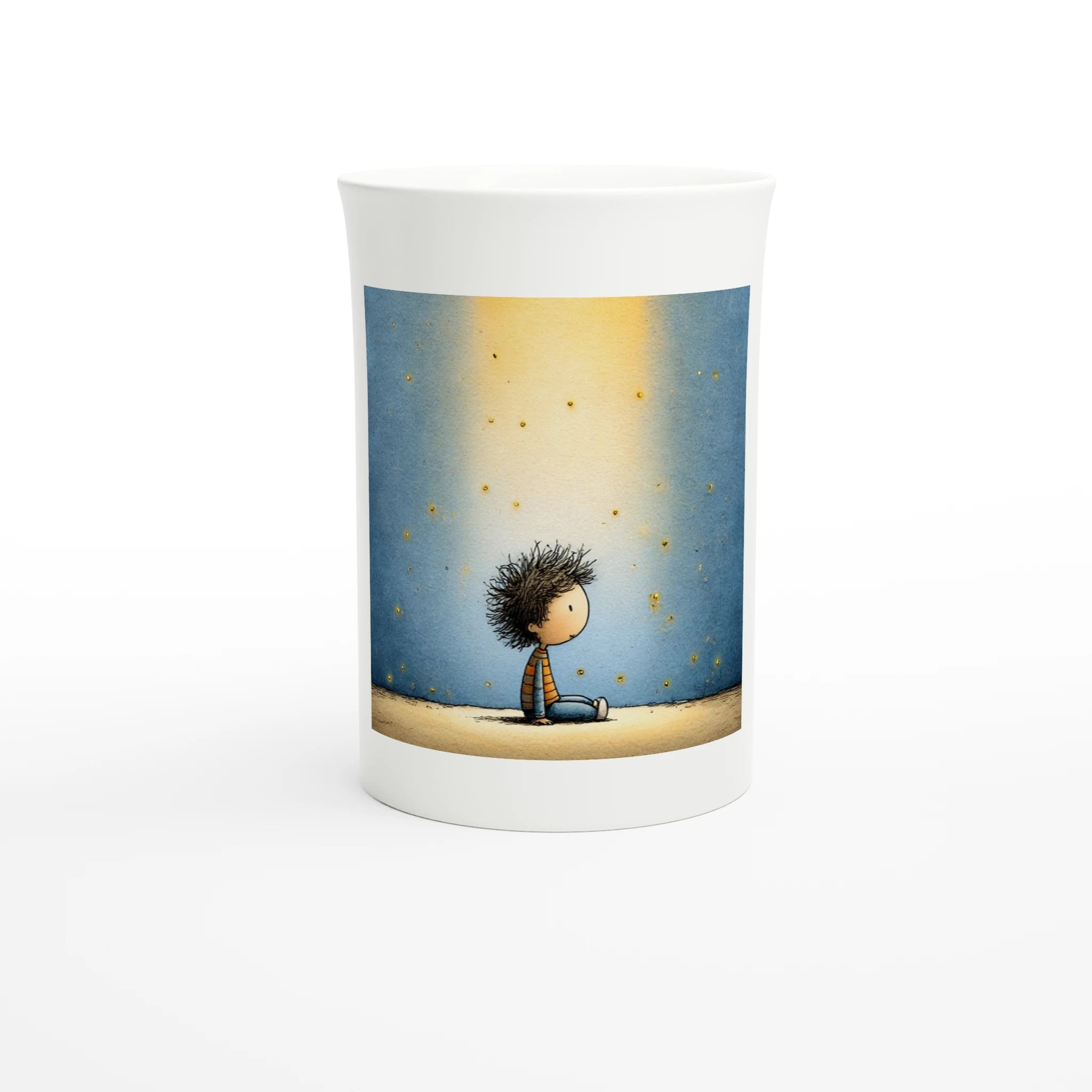 White 10oz Porcelain Slim Mug – Word of Encouragement